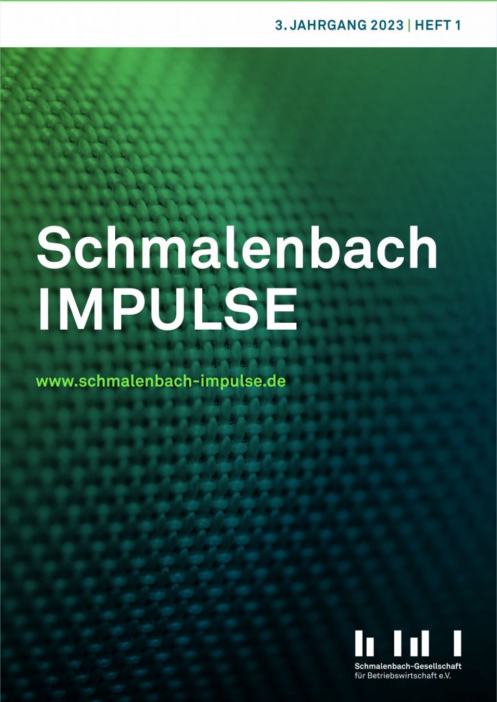 3. Jahrgang 2023 | Heft 1 - Schmalenbach IMPULSE